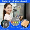 SJJ Acrylic Chore Chart, 12"x16" Reward Responsibility Chart, Chores ...