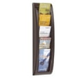 Paperflow Quick Fit Systems Wall Mounted Literature Display, Five ...