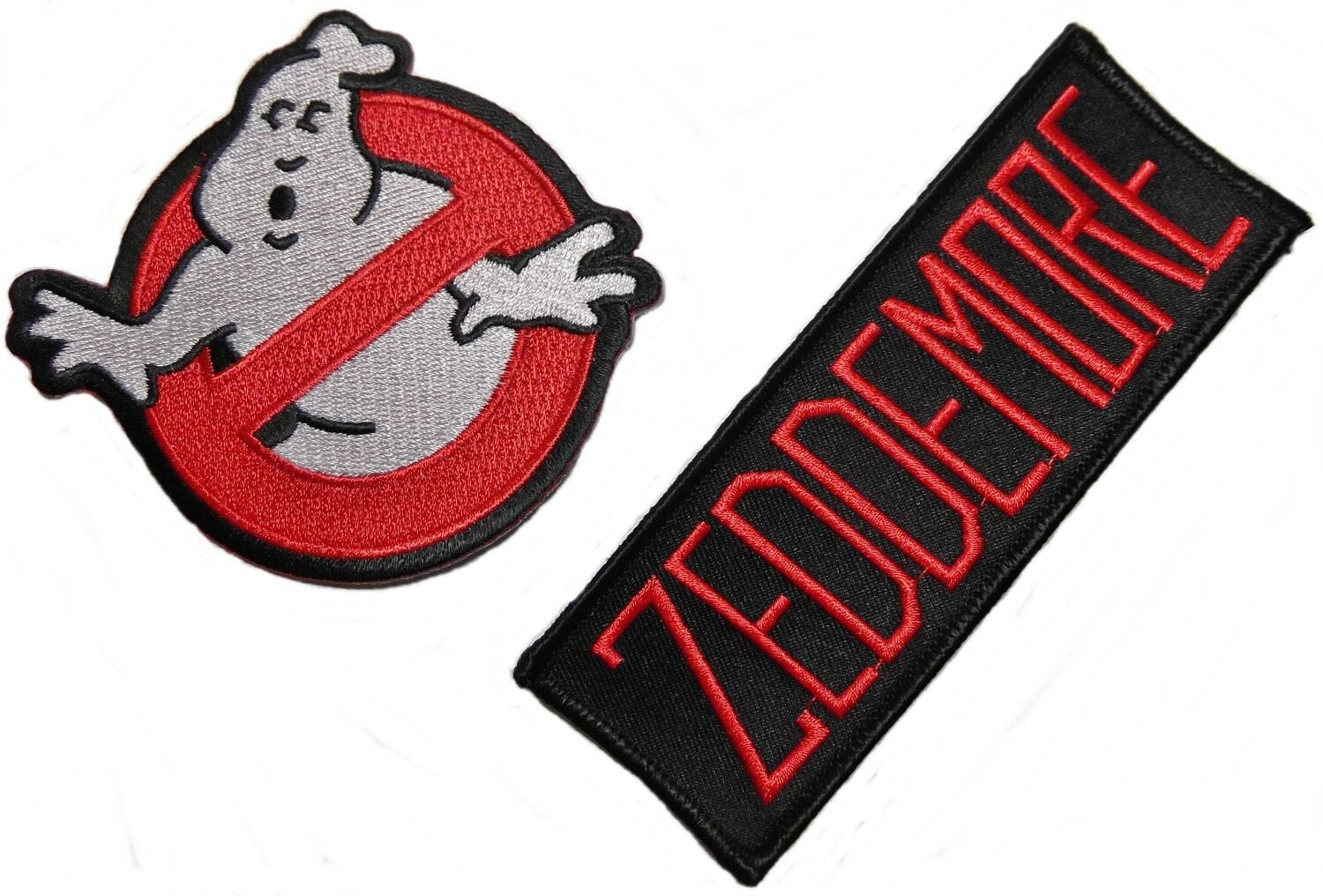 Ghostbusters Logo & Zeddemore Name Set of 2 Embroidered Patches ...