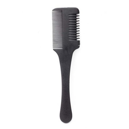 Professional Hair Razor Comb Black Handle Shaving Cutting Thinning Comb ...