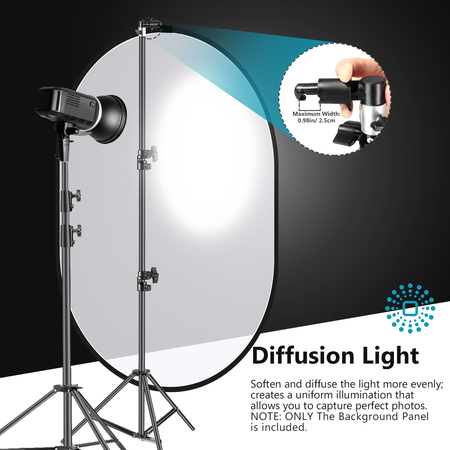 Buy Neewer 5'x7' Chromakey Soft White Collapsible Diffuser Panel with ...