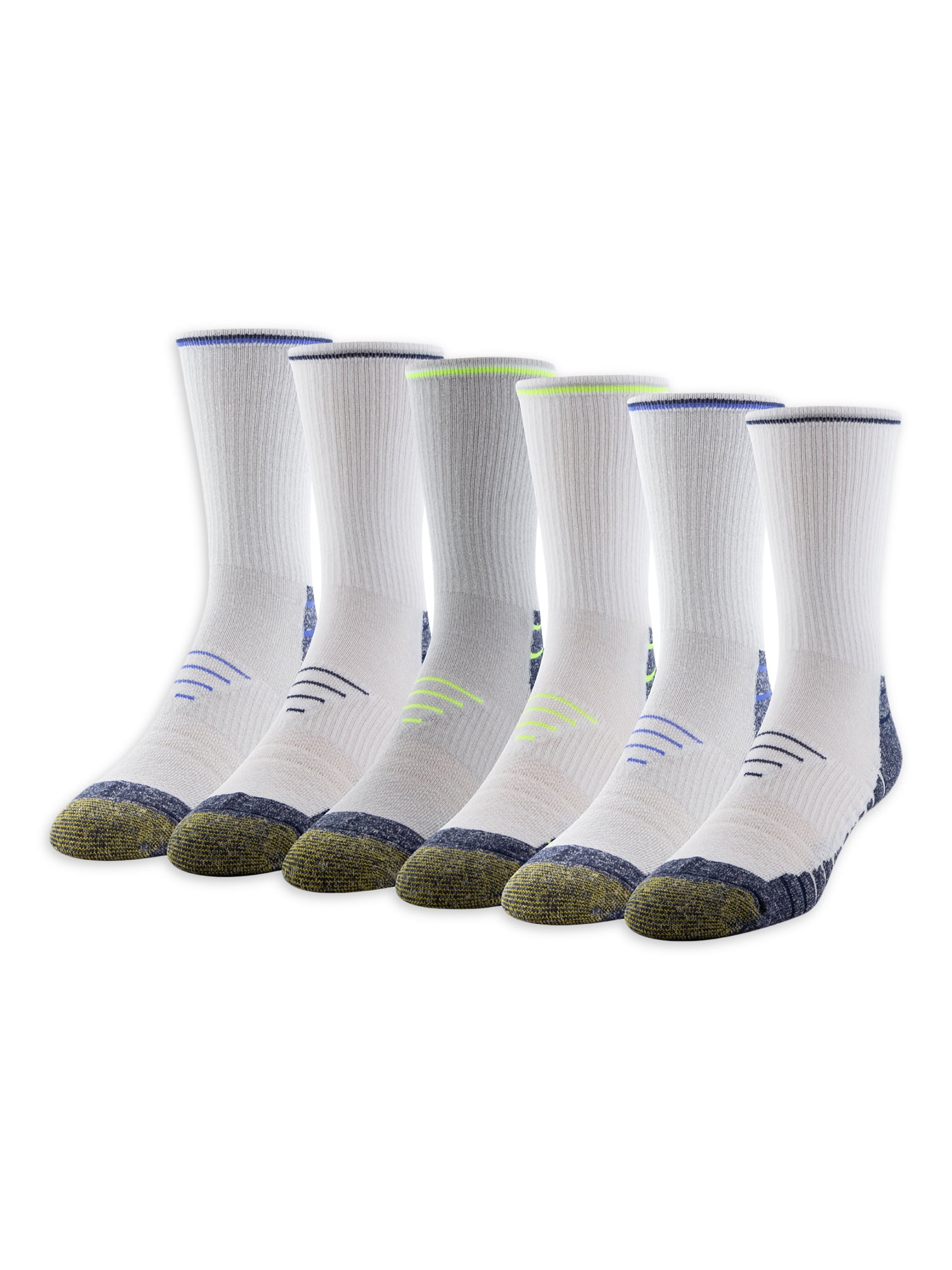 GOLDTOE Edition Men's ProSport Cushion Max Short Crew Socks, 6-Pack ...
