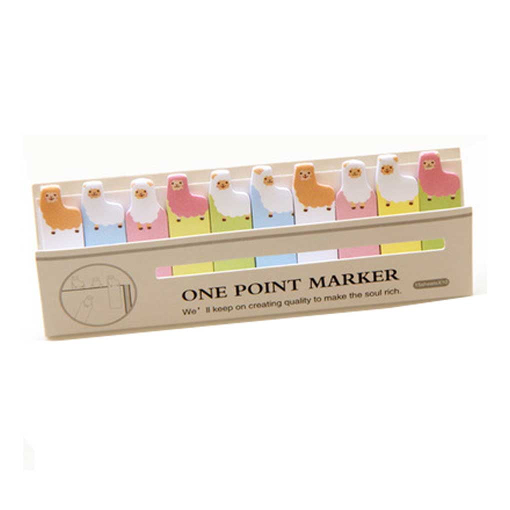 Worallymy Convenience Sticker Animal Bookmark Tab Note Memo Marker ...