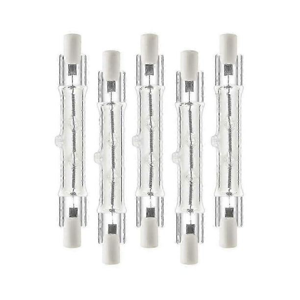 Dimmable 300w 230v R7s Halogen Bulbs (5 Pack, 118mm) for European ...