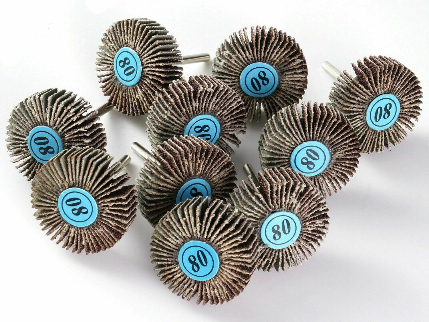 10x Flap Wheels for Dremel Rotary Tool Die Grinder Paint Rust Sanding ...