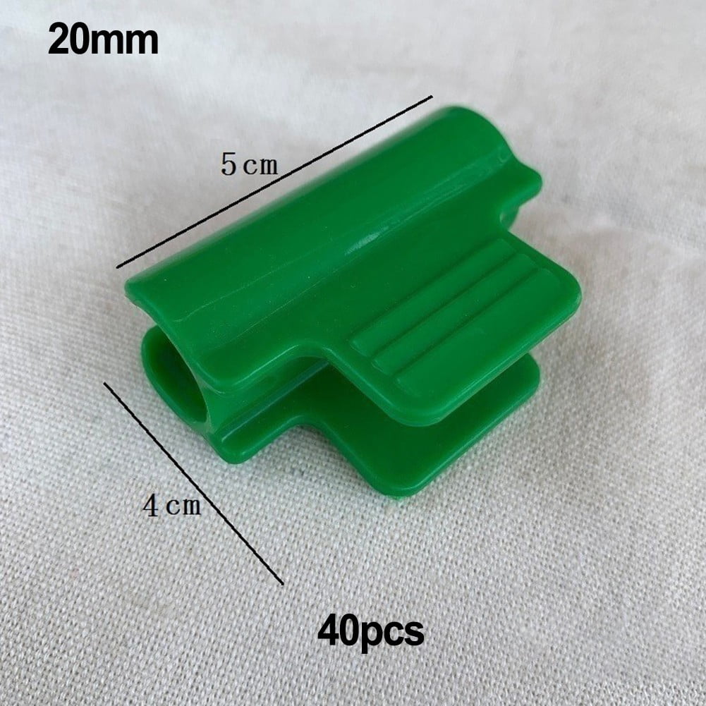 FANJIE 40PCS Greenhouse Clamps Plastic Cover Netting Tunnel Film Hoop ...