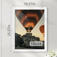 White 18x24 Picture Frame, Poster Frame for Horizontal or Vertical Wall ...