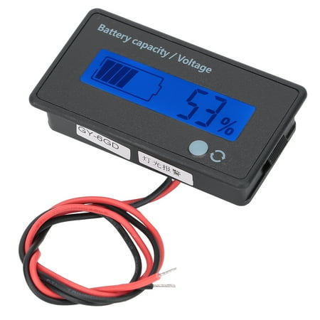 Battery Capacity Monitor, LCD Battery Display, 8-100V Durable For -acid ...