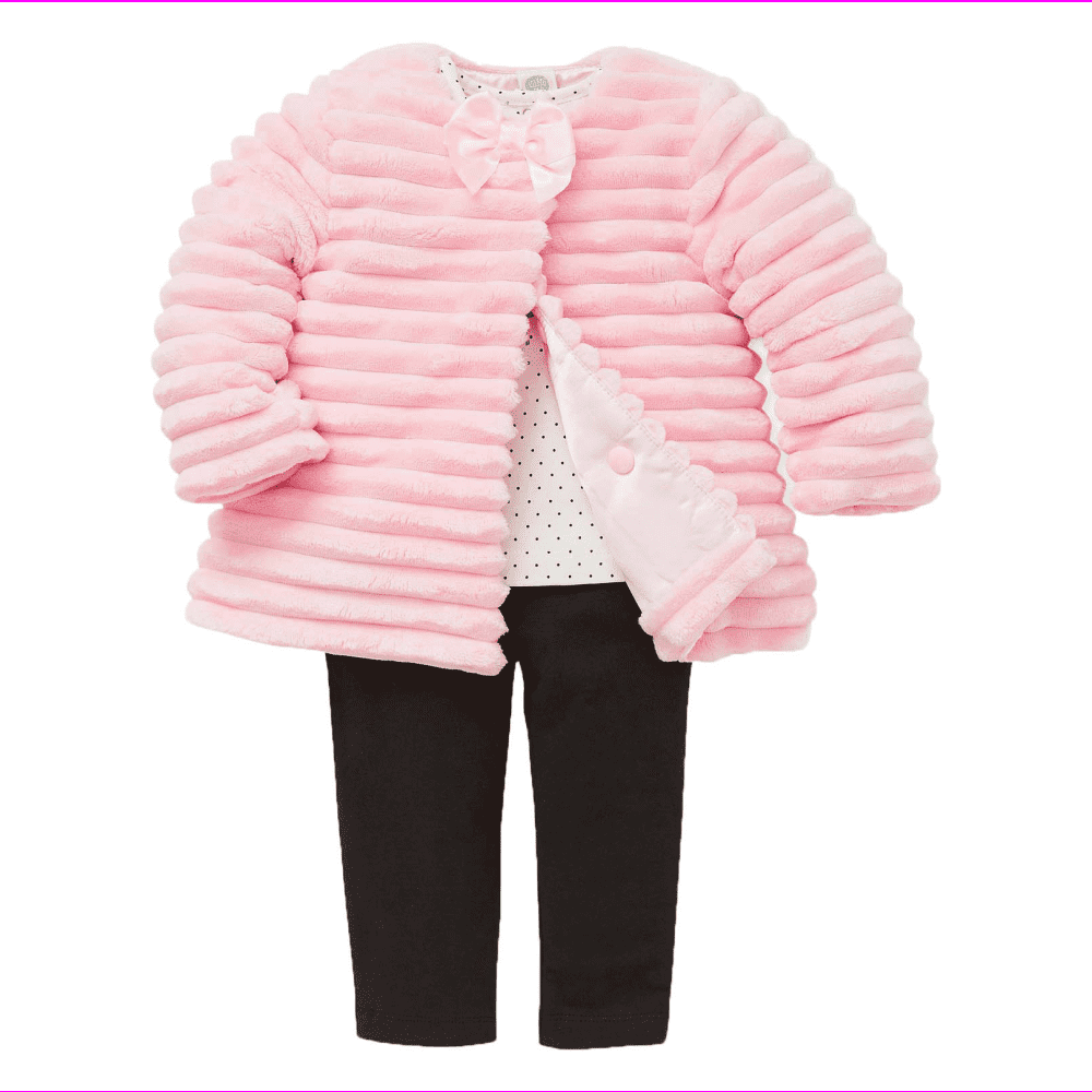 Little Me Girl's 3 Pc Outfit Regular Set 12M/Pink Multi - Walmart.com