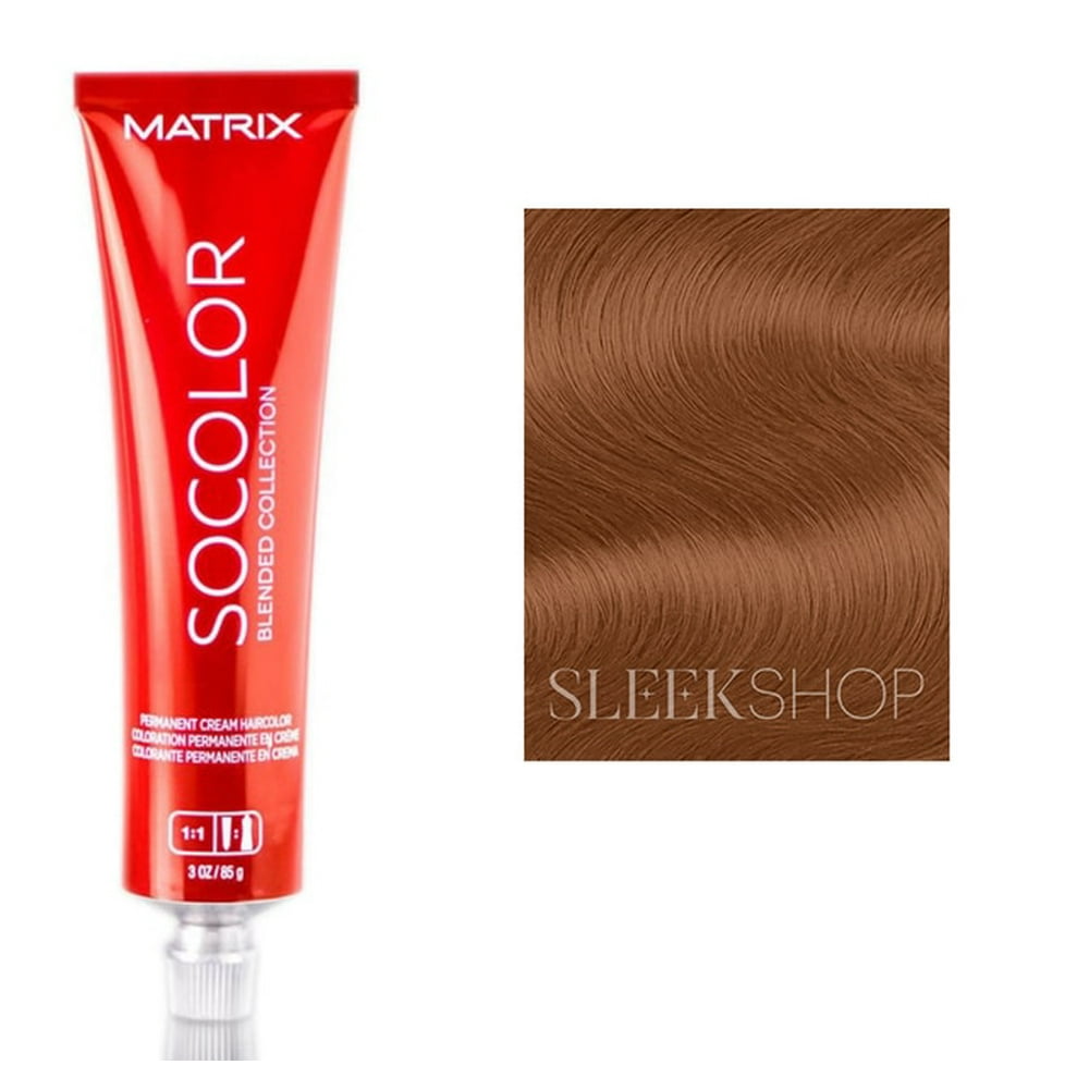 Matrix SoColor Permanent Blended Collection Cream Haircolor, 7BC, Dark ...