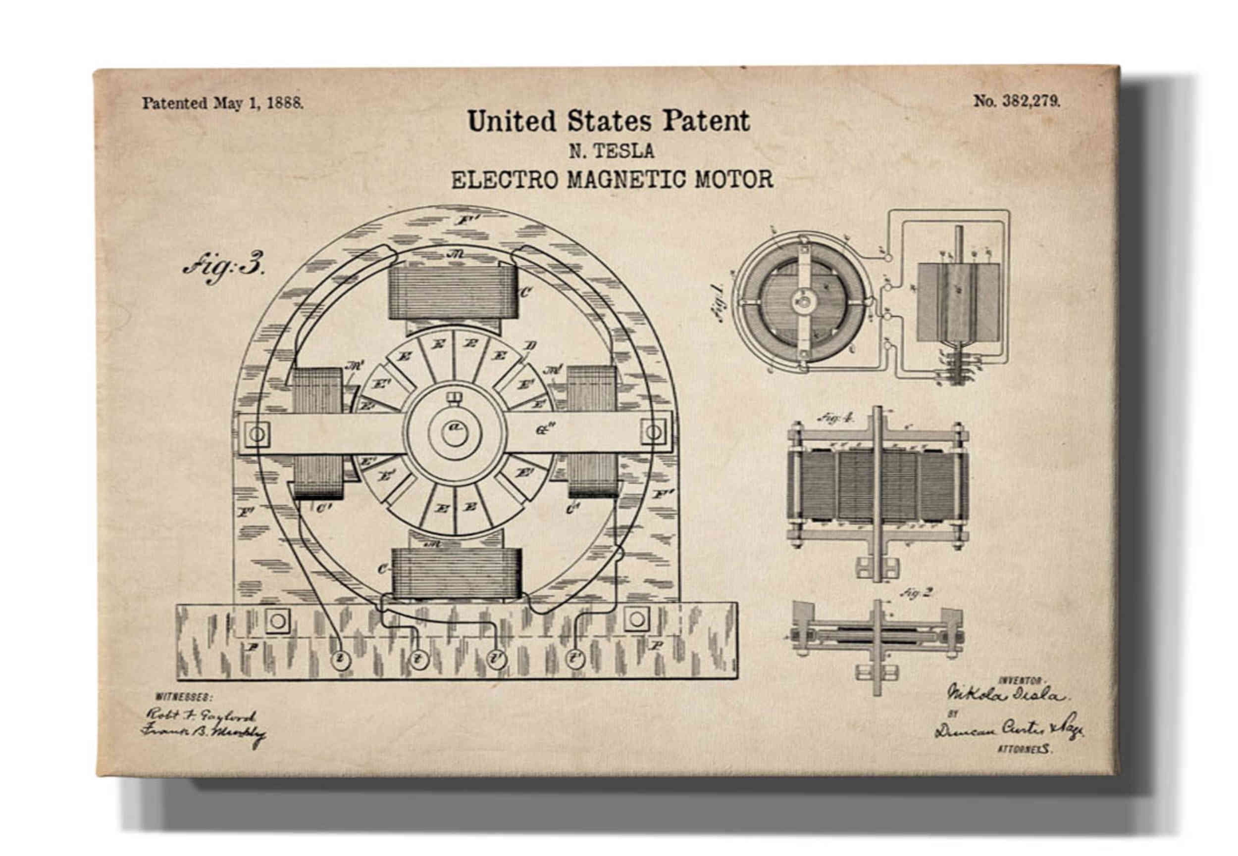 Diagram Of Tesla Ac Motor Nikola Tesla Ac Motor Diagram