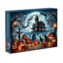 MasterPieces Scary 500 Piece Glow in the Dark Jigsaw Halloween Puzzle ...