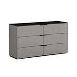 Whiteline DR2021-LGRY-BLK Modern Living Massimo Dresser, Light Gray ...