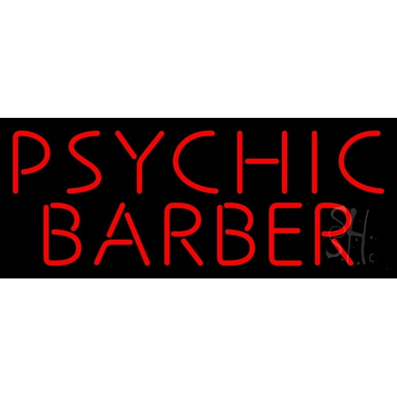 Red Palmistry LED Neon Sign 24" Tall x 24" Wide - inches Black Square ...