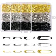 Mr. Pen Safety Pins, 300 Pack, Assorted Sizes, Golden, Anti-Rust Metal ...