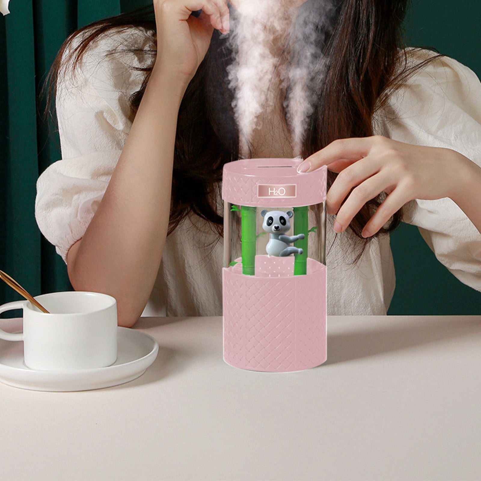 Mini Humidificador Portátil USB Fiudx 1 l Difusor de Aceites Esenciales ...