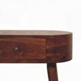 100% Solid Mango Wood Mini Console with Chestnut Finish | Small Drawer ...