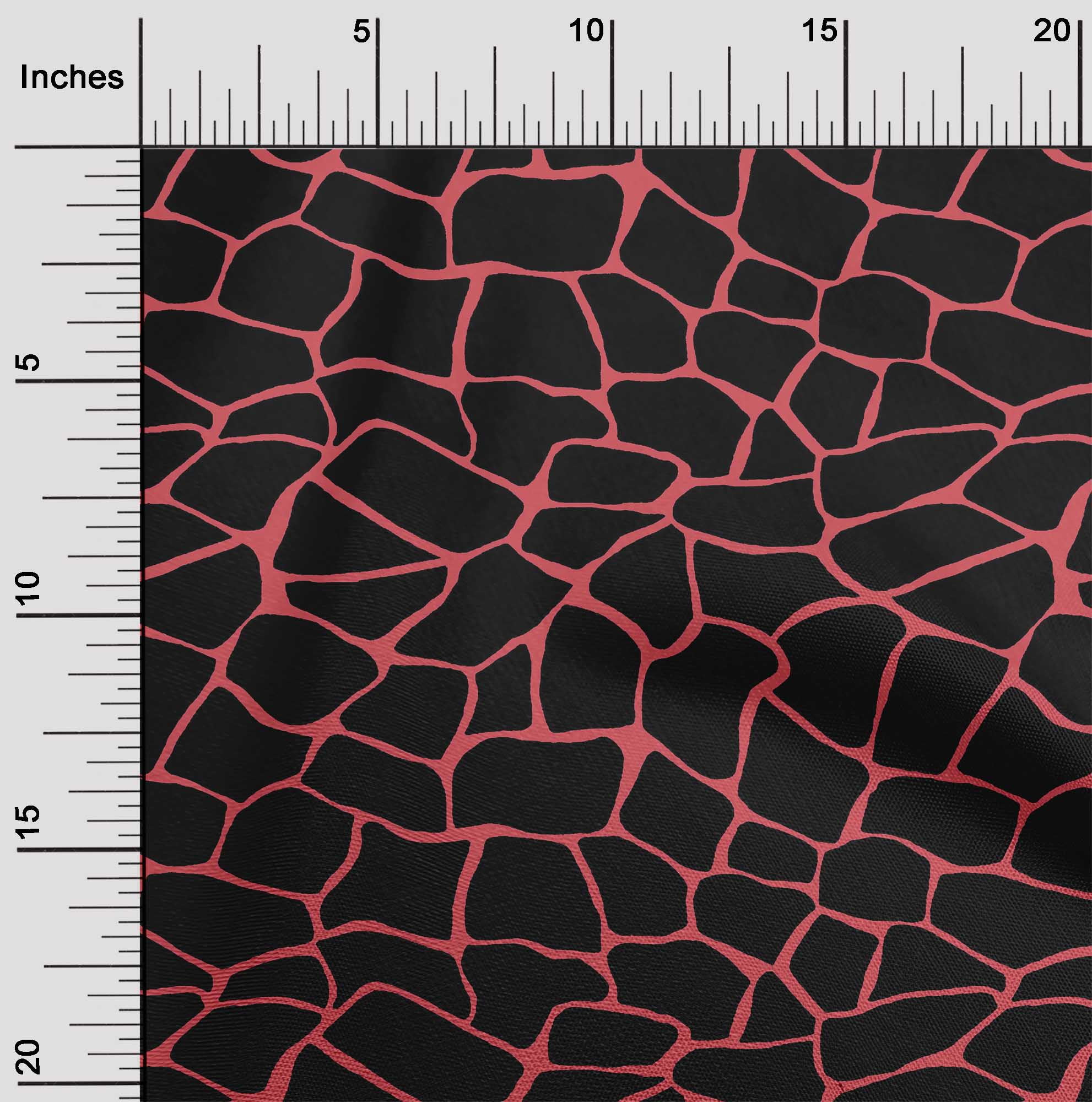 oneOone Cotton Flex Black Fabric Giraffe Animal Skin Fabric For Sewing ...