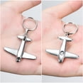 Stainless Steel Airplane Funeral Cremation Urn Pendant Keyring for ...