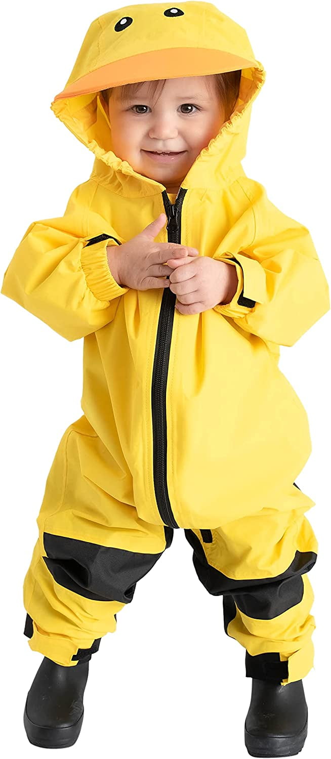 Cuddle Club One Piece Kids Rain Suit Waterproof Jacket Toddler Overalls ...