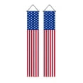2Pcs Hanging Flag Banners And Porch Sign, Patriotic 4th Of July ...