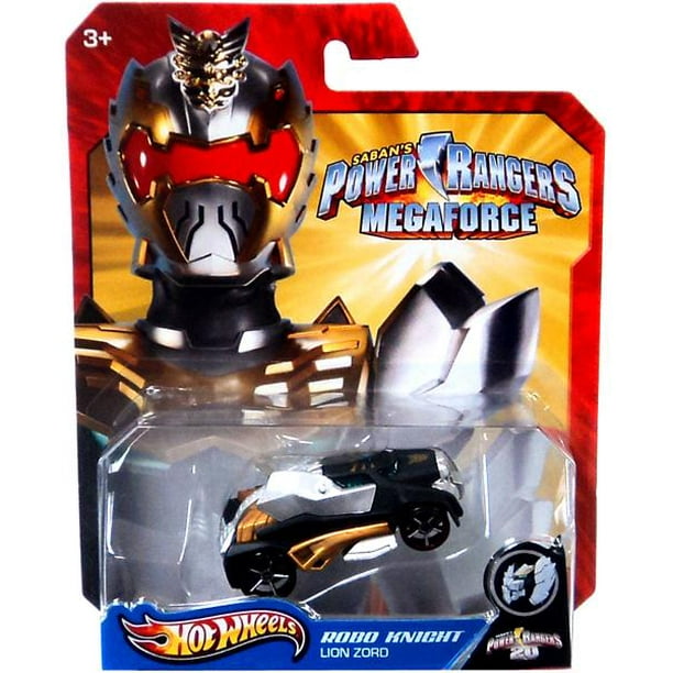 Power Rangers Hot Wheels Robo Knight Lion Zord Diecast Car - Walmart ...