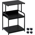 Large Metal 3 Tier Mobile Printer Stand with Storage Shelf, Rolling ...