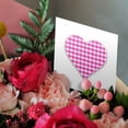 3drose, Hot Pink Gingham Heart - Pink Checked Pattern on Love Heart ...