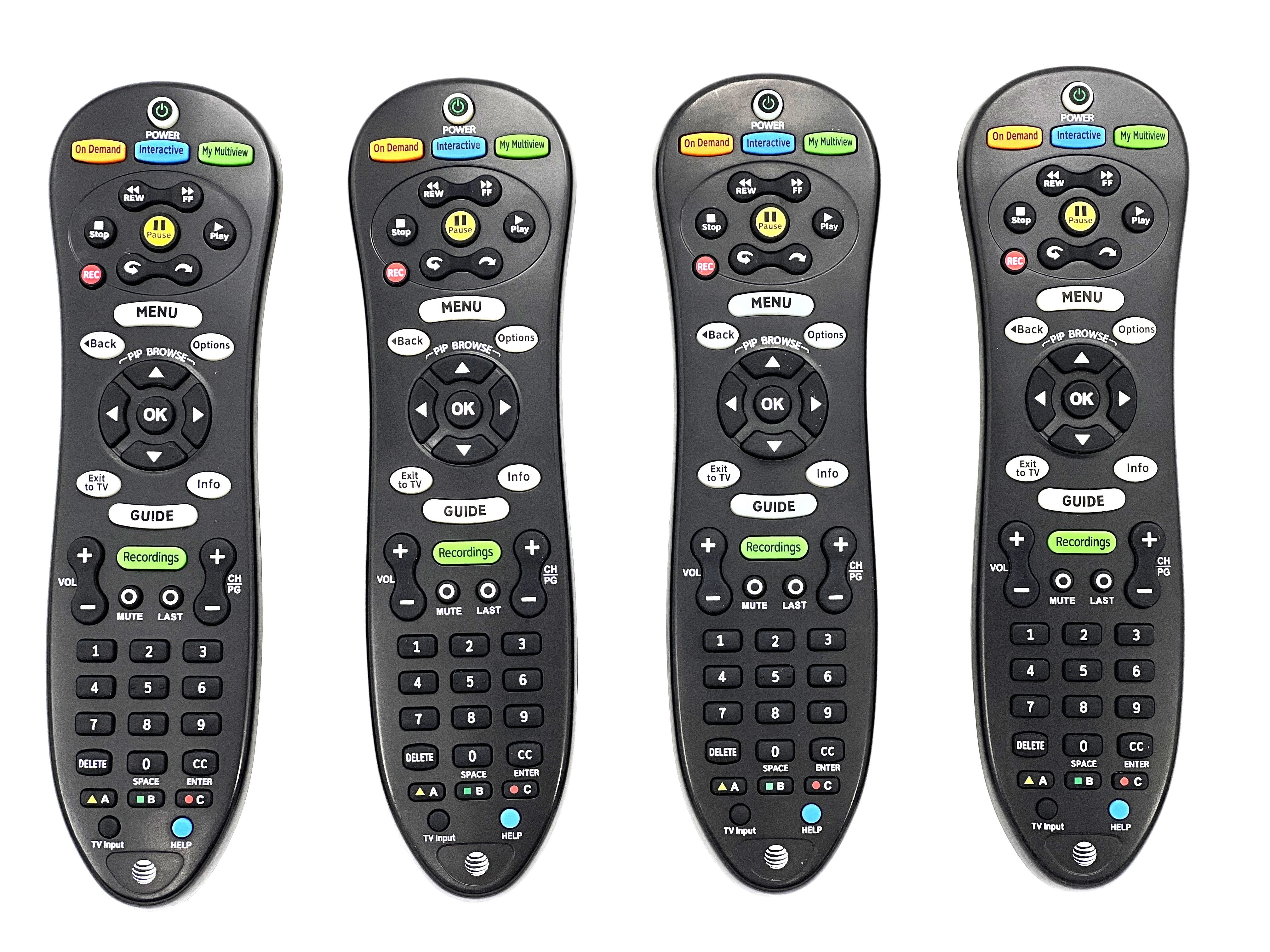 (4 Pack) Replacement AT&T Remote Control S20 For TVs, Cable Box, and ...