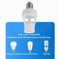 Motion Sensor Light Socket, E27 Motion Activated Light Bulb Holder Auto ...