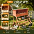 Wooden Chicken Nesting Boxes for Laying Eggs, 3 Compartment Poultry ...