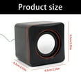 Space Saving Computer PC Small Stereo Loudspeaker Laptop Desktop Power ...