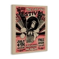 Stupell Industries Retro Far Out Festival Poster Canvas Wall Art ...