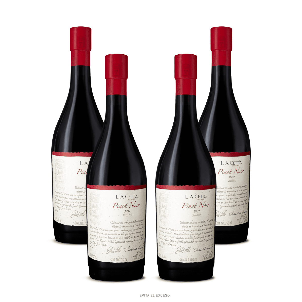 Vino Tinto Pinot Noir Boutique 750ml Paquete de 4 Botellas | Walmart en ...