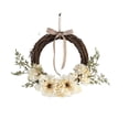 Artificial Rattan Wreath for Front Door, Farmhouse Door Hanger ...