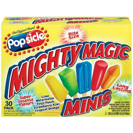 Popsicle Mighty Minis Assorted Flavor Ice Pops, .5 oz, 20 count ...