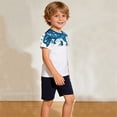 Boy Outfits Sets Short Sleeve Two Piece With Animal Print Design ...