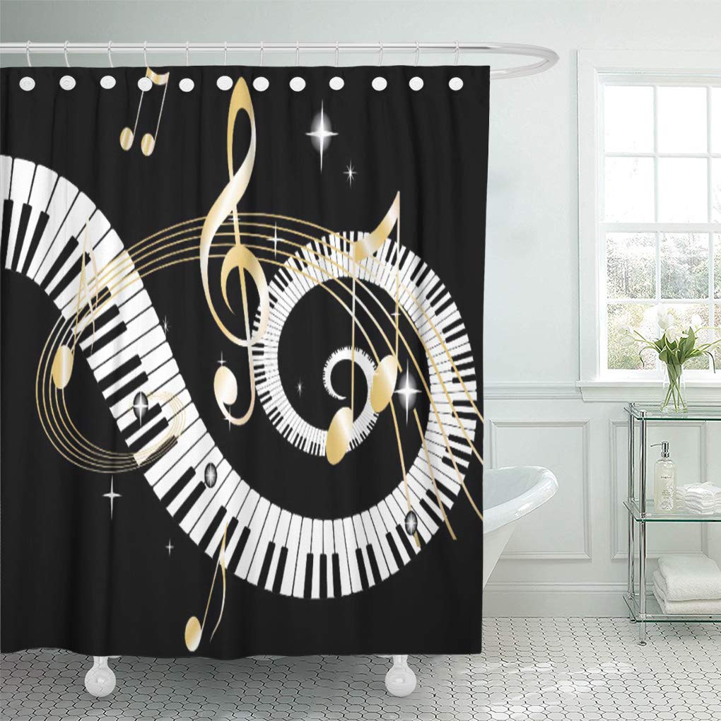 CYNLON Keyboard Piano Keys and Music Notes Musical Teacher Instructor ...