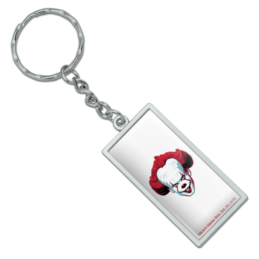Rectangle IT Pennywise Come Home Keychain in Chrome Plated Metal ...