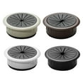 4Pcs Computer Desk Cable Hole Cover Plastic Desktop Cable Organization ...
