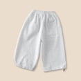 Boys Pants Size 4-5Y Youth Spring Contrast Stitching Loose Wide Leg ...
