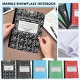 American Composition Snowflake Notebook with Marble Pattern, Durable ...