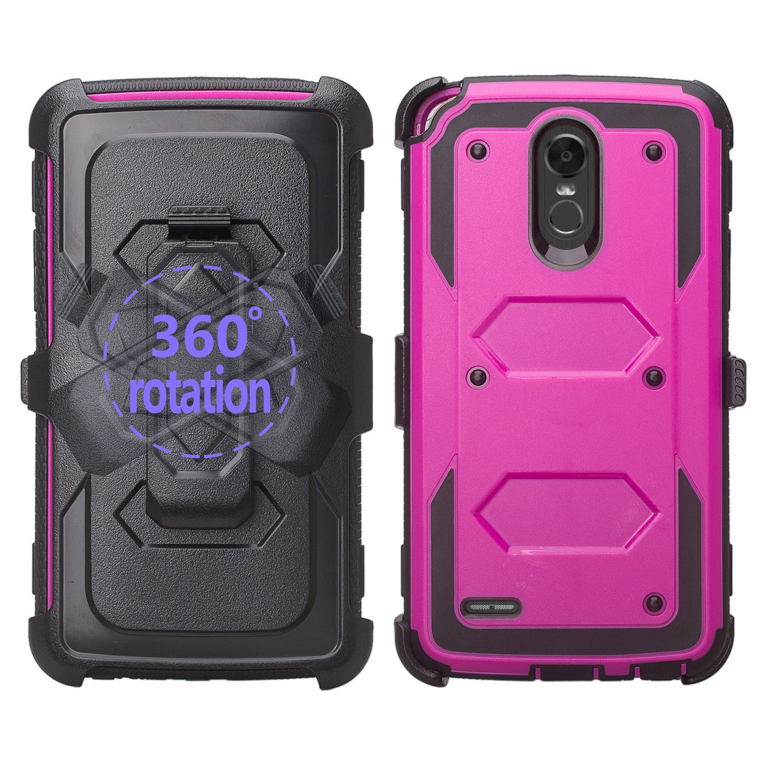 LG Stylo 3, Stylo 3 Plus Case, Triple Protection 3-1 w/ Built in Screen ...