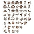 Teissuly Garden Fence Large Flower Stencils-DIY Decoration 2024 New ...