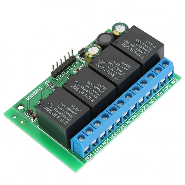 Relay Module,4 Channels Flip Flop Channels Relay Module Low Pulse Trigger Relay Module Reliable ...