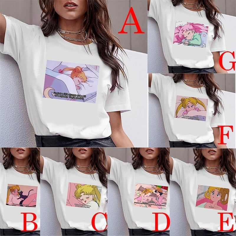 Buy 2022 I'm Just A Little Clumsy Sailor Moon Quotes T-Shirt Women ...