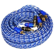 Rockville RTR124 12 Foot 4 Channel Twisted Pair RCA Cable Split Pin ...