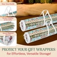 Wrapping Paper Storage - Set of 2 Organizers for 50 Rolls of Gift Wrap ...