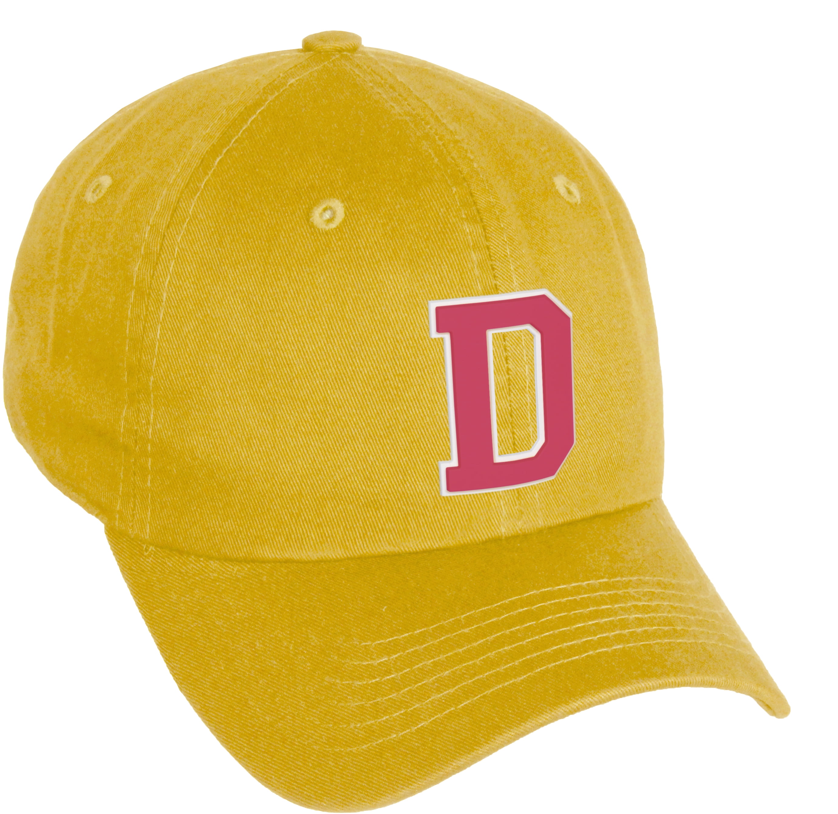Daxton Classic 3D Varsity White Rose Initial Letters Baseball Dad Hat ...