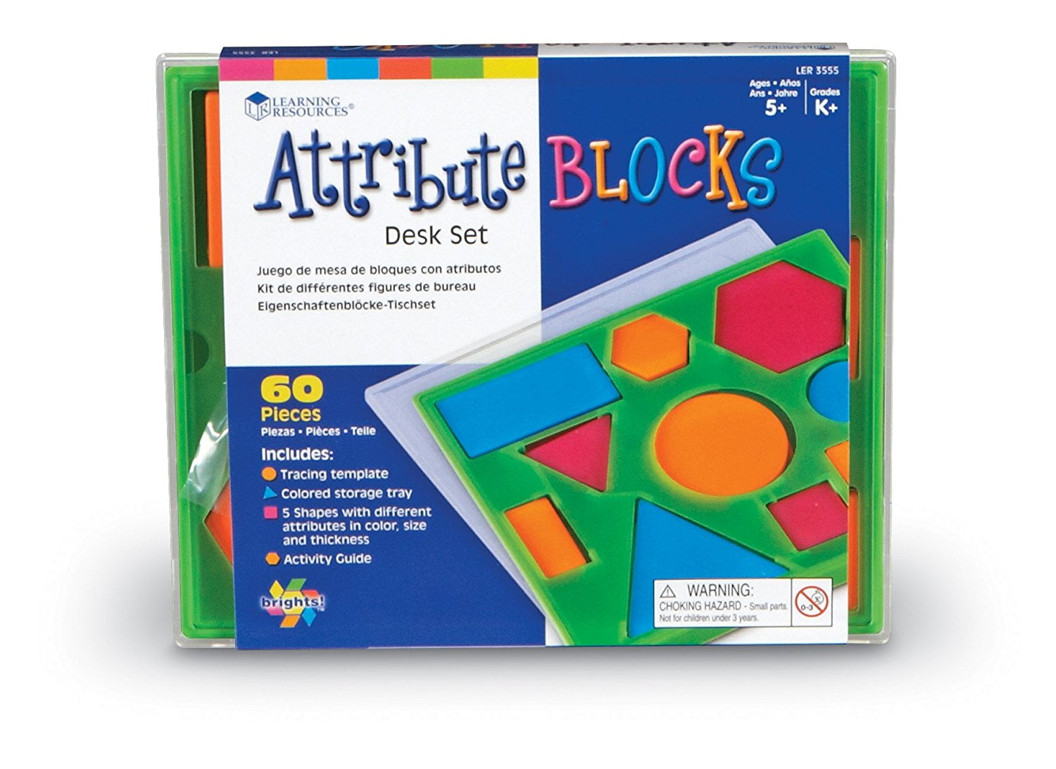 Learning Resources Brights! Attribute Blocks - Walmart.com
